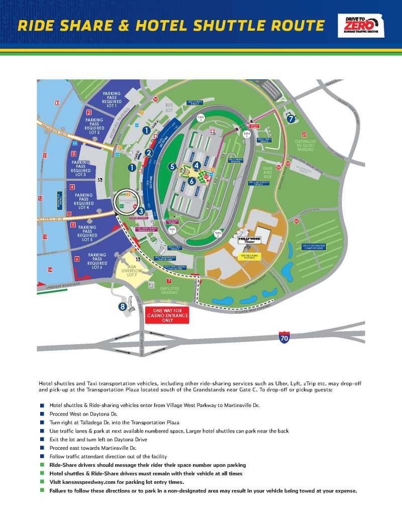 Kansas Speedway Maps | Facility, Parking & Camping Maps