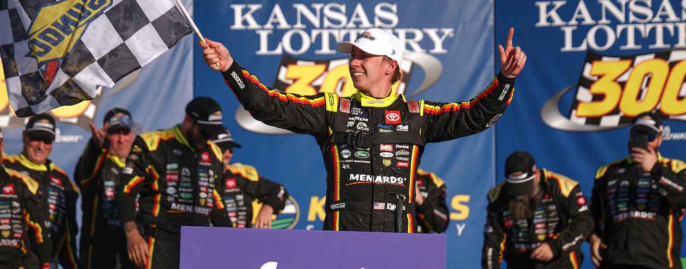 Brandon Jones advances in Playoffs with NASCAR Xfinity win at Kansas ...